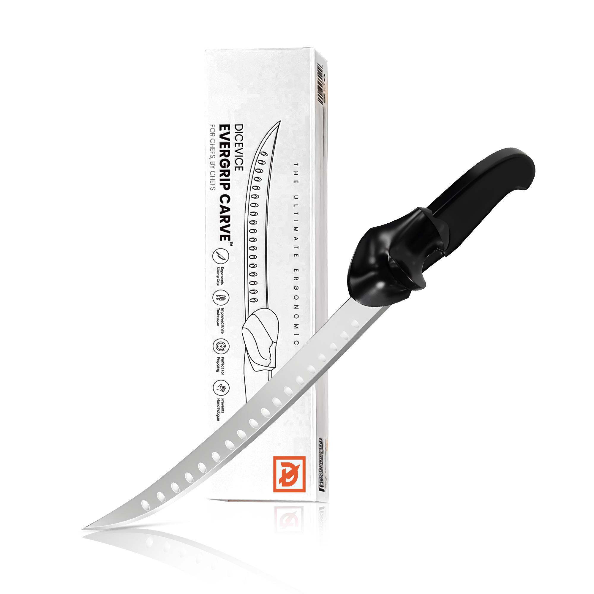 EverGrip Carve 10" Chef Knife – Ergonomic Handle | DiceVice